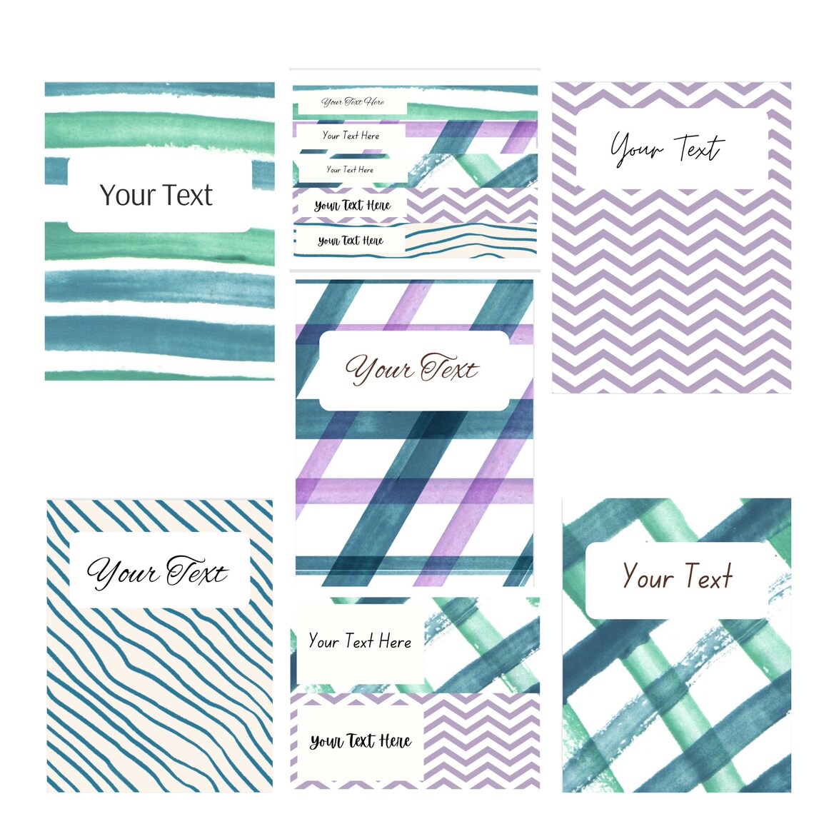 Blue and Purple Line Binder Covers | Blue and Purple Line Binder Spine ...