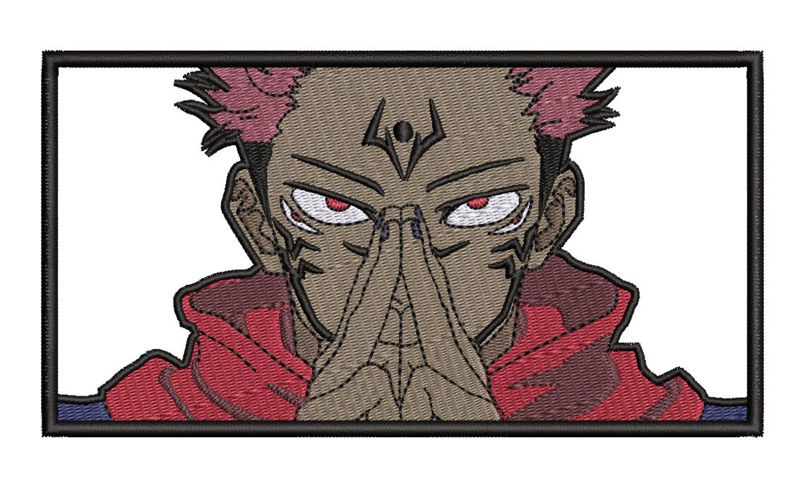 Sukuna Jujutsu Kaisen Embroidery File .jef, .pes, .dst, .exp - Etsy
