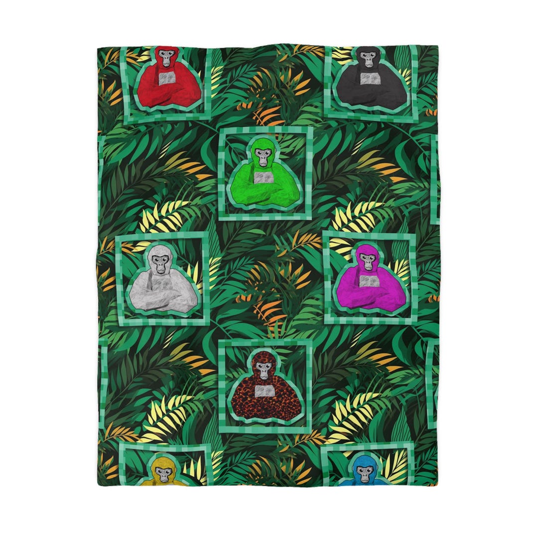Gorilla Tag Vr-inspired Microfiber Duvet Cover, Lightweight, Custom ...