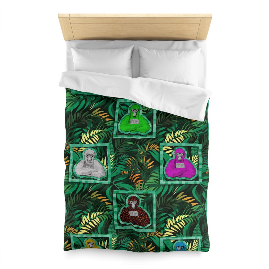 Gorilla Tag Vr-inspired Microfiber Duvet Cover, Lightweight, Custom ...