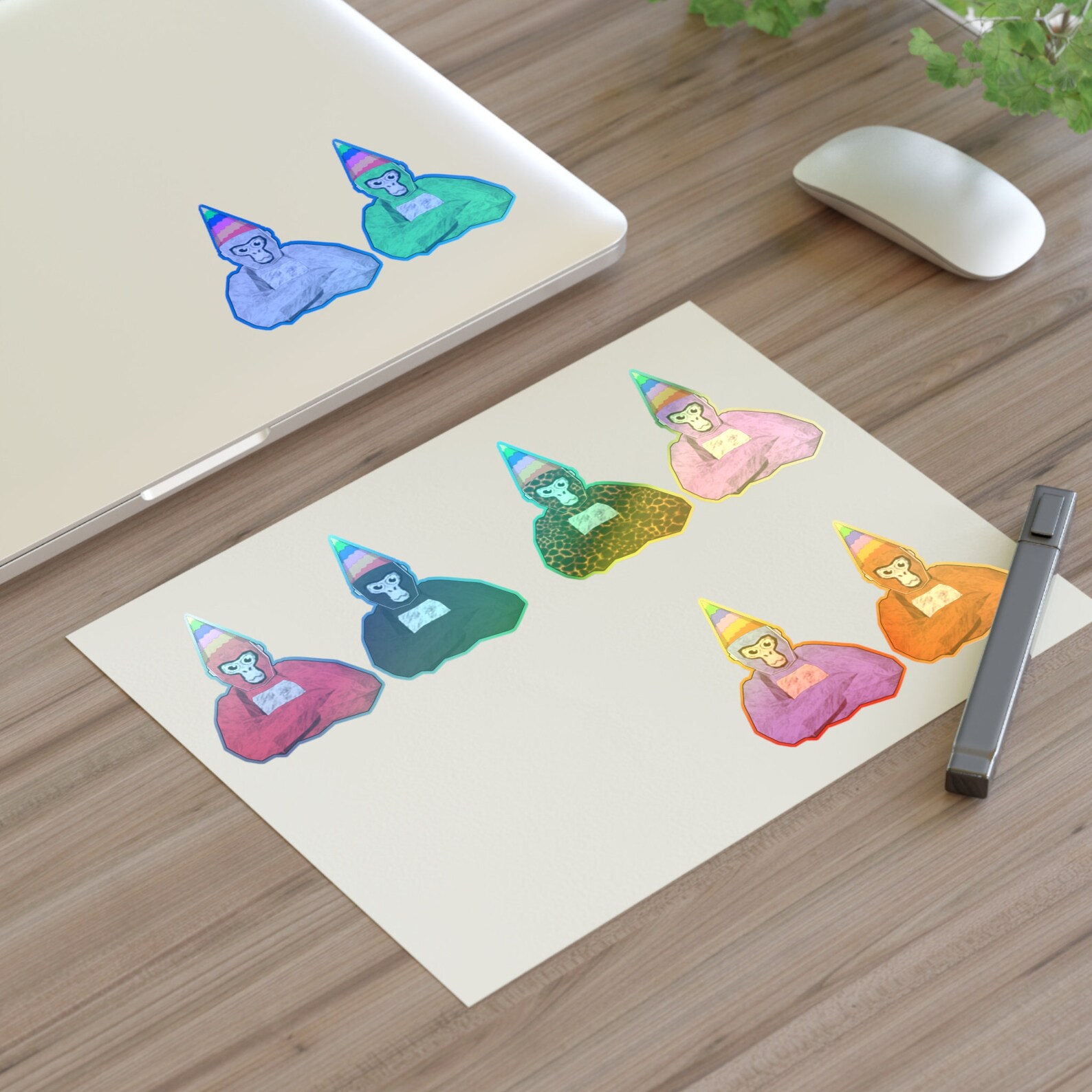 Gorilla Tag Birthday Sticker Sheets - Etsy