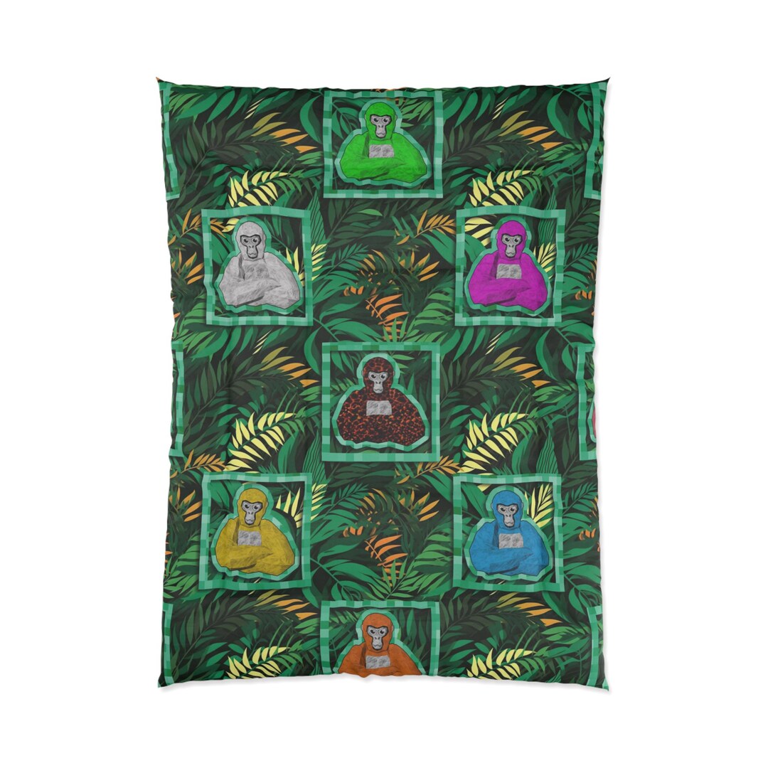 Cozy Gorilla Tag VR Game Comforter, Fluffy Warmth, One-sided Print ...