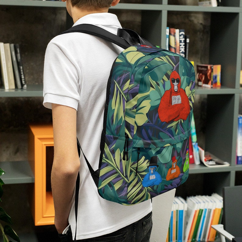 Versatile Gorilla Tag Backpack - Water-resistant, Laptop Pocket ...