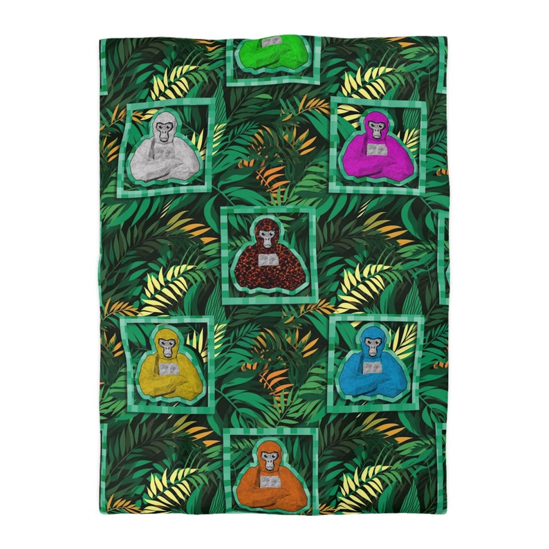 Gorilla Tag Vr-inspired Microfiber Duvet Cover, Lightweight, Custom ...