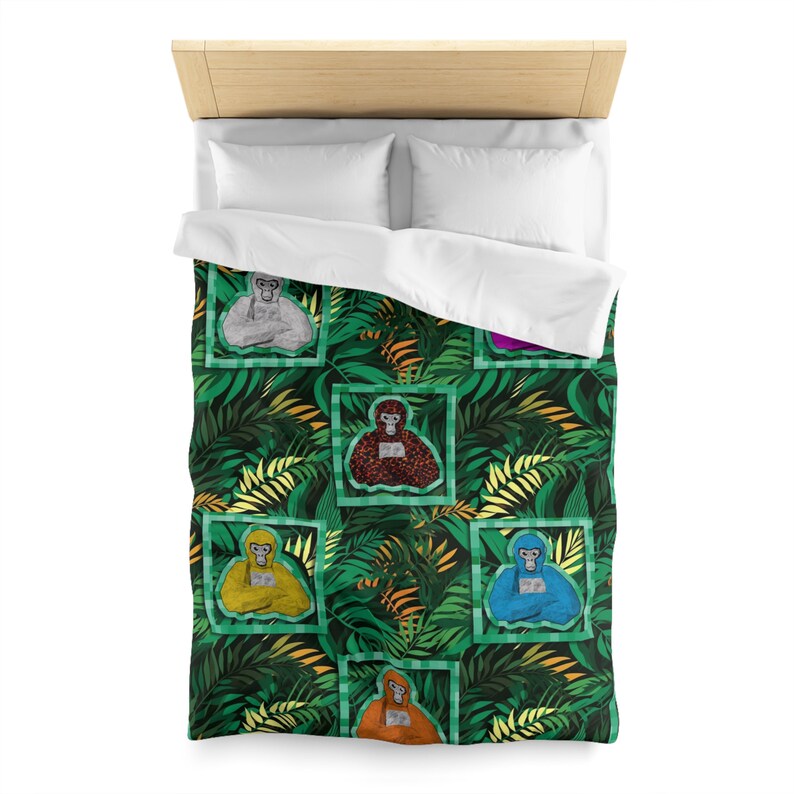 Gorilla Tag Vr-inspired Microfiber Duvet Cover, Lightweight, Custom ...