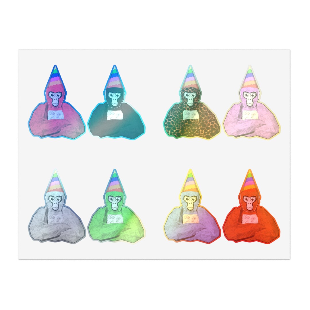 Gorilla Tag Birthday Sticker Sheets - Etsy