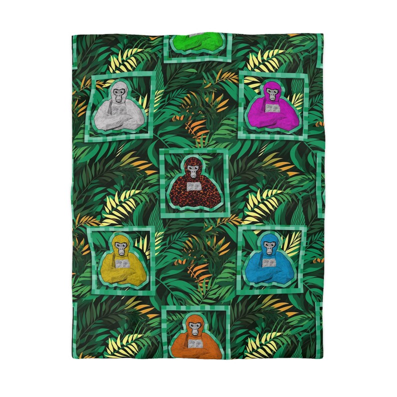Gorilla Tag Vr-inspired Microfiber Duvet Cover, Lightweight, Custom ...