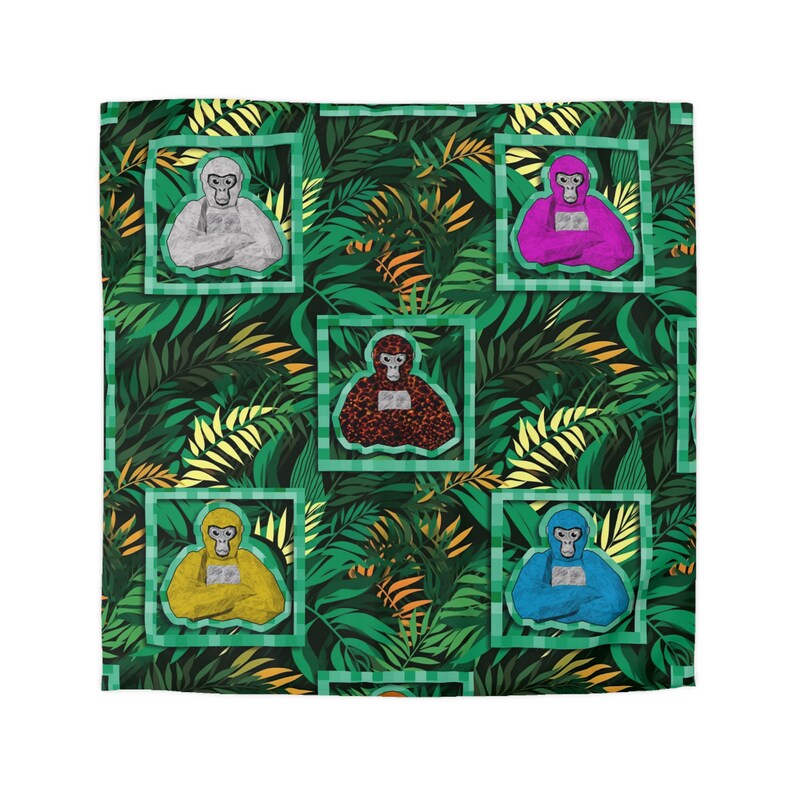 Gorilla Tag Vr-inspired Microfiber Duvet Cover, Lightweight, Custom ...