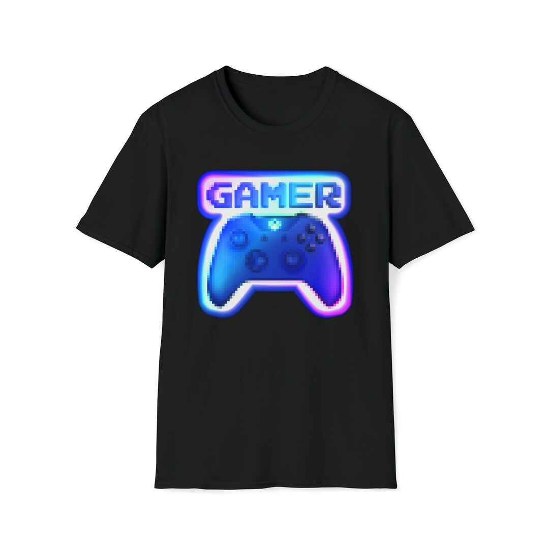 16 Bit Gamer Controller Unisex Softstyle T-shirt, Controller, Gift for ...