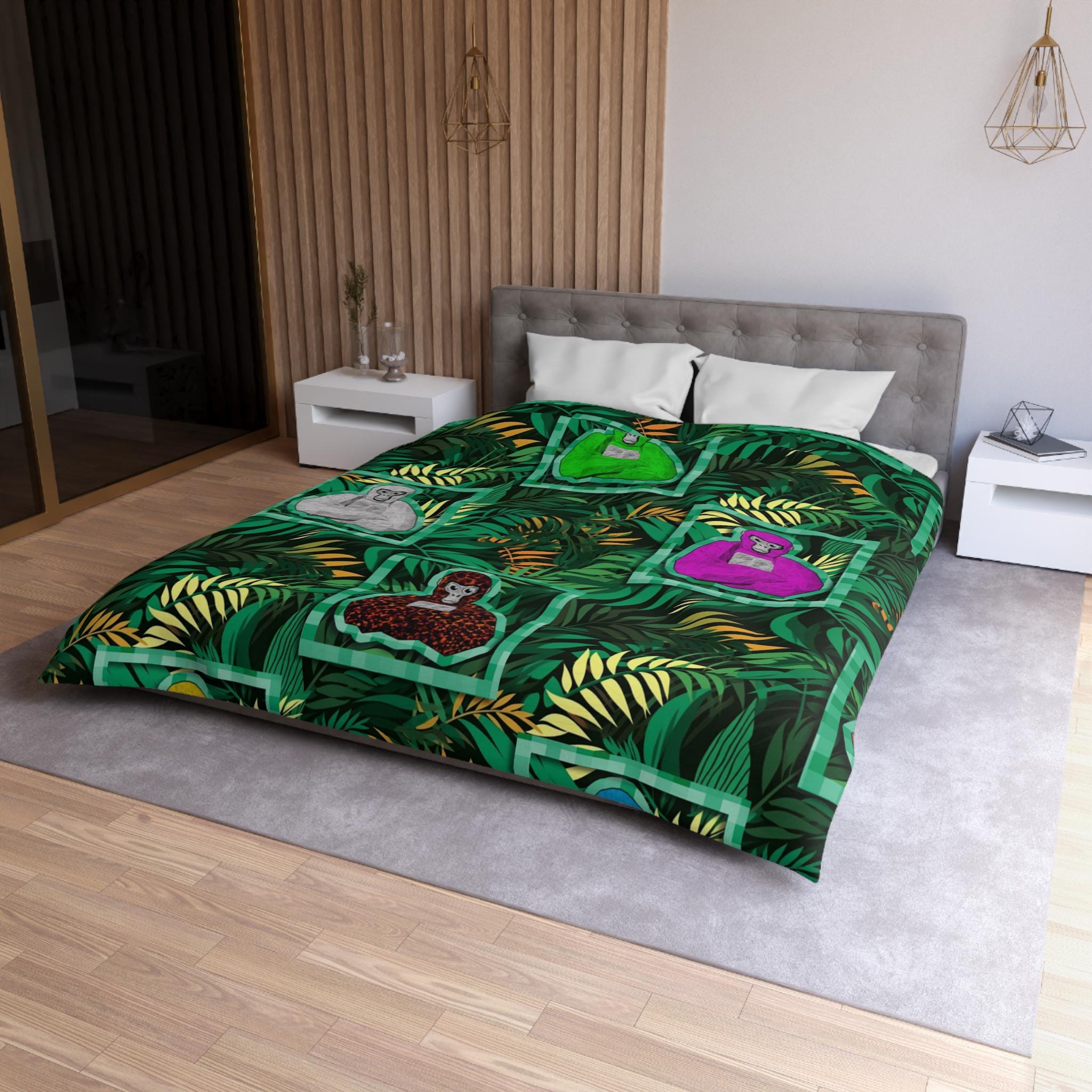Gorilla Tag Vr-inspired Microfiber Duvet Cover, Lightweight, Custom ...