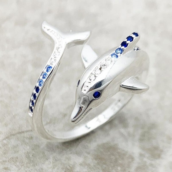Dolphin Ring - Etsy