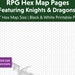 RPG Hex Map Notebook Printable, Dragons and Knights Watercolor Elements ...