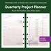 Project Planner Printable, Quarterly Focus Planner With Boho Spring ...