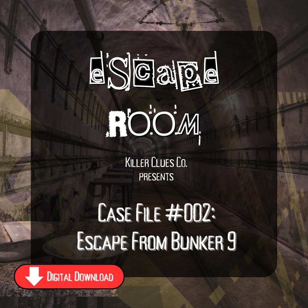 Escape From Bunker 9: Printable Mystery Escape Room Game (digital ...