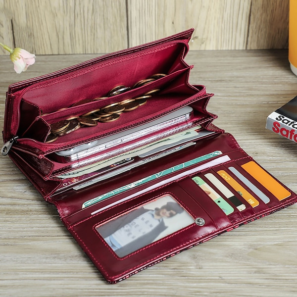 Women Bifold Checkbook Wallet - Etsy