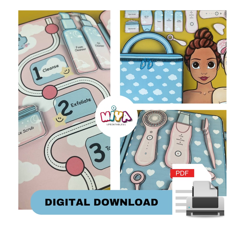 Paper Skin Care Doll - Etsy