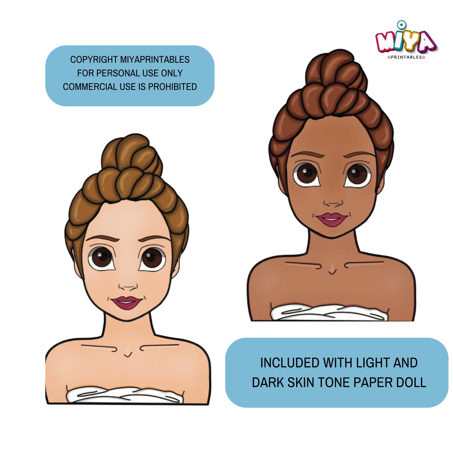 Easy Printable DIY Paper Doll Skincare Kit - Etsy