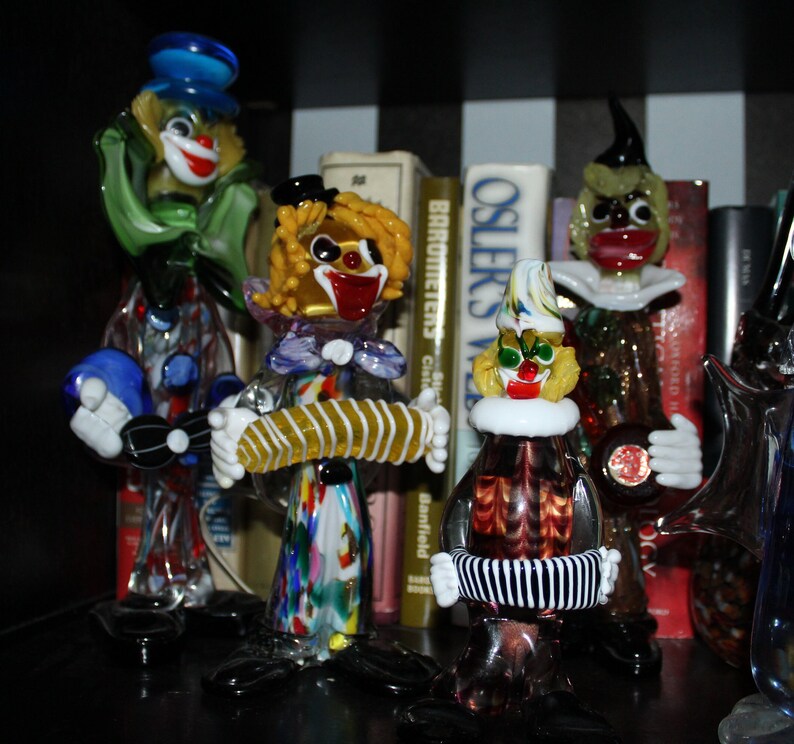 Murano Glass Clowns | Handblown | Modern Decor | Office and Home ...