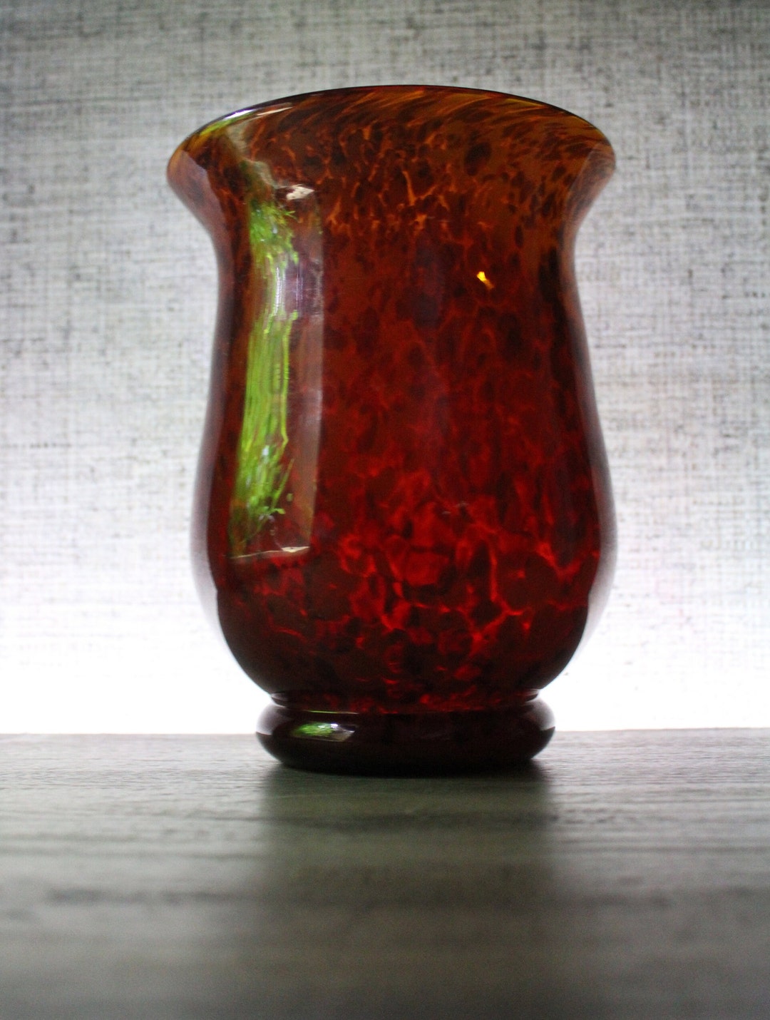 Tortoiseshell Vase | Handblown Glass | Office and Home | Ecofriendly ...
