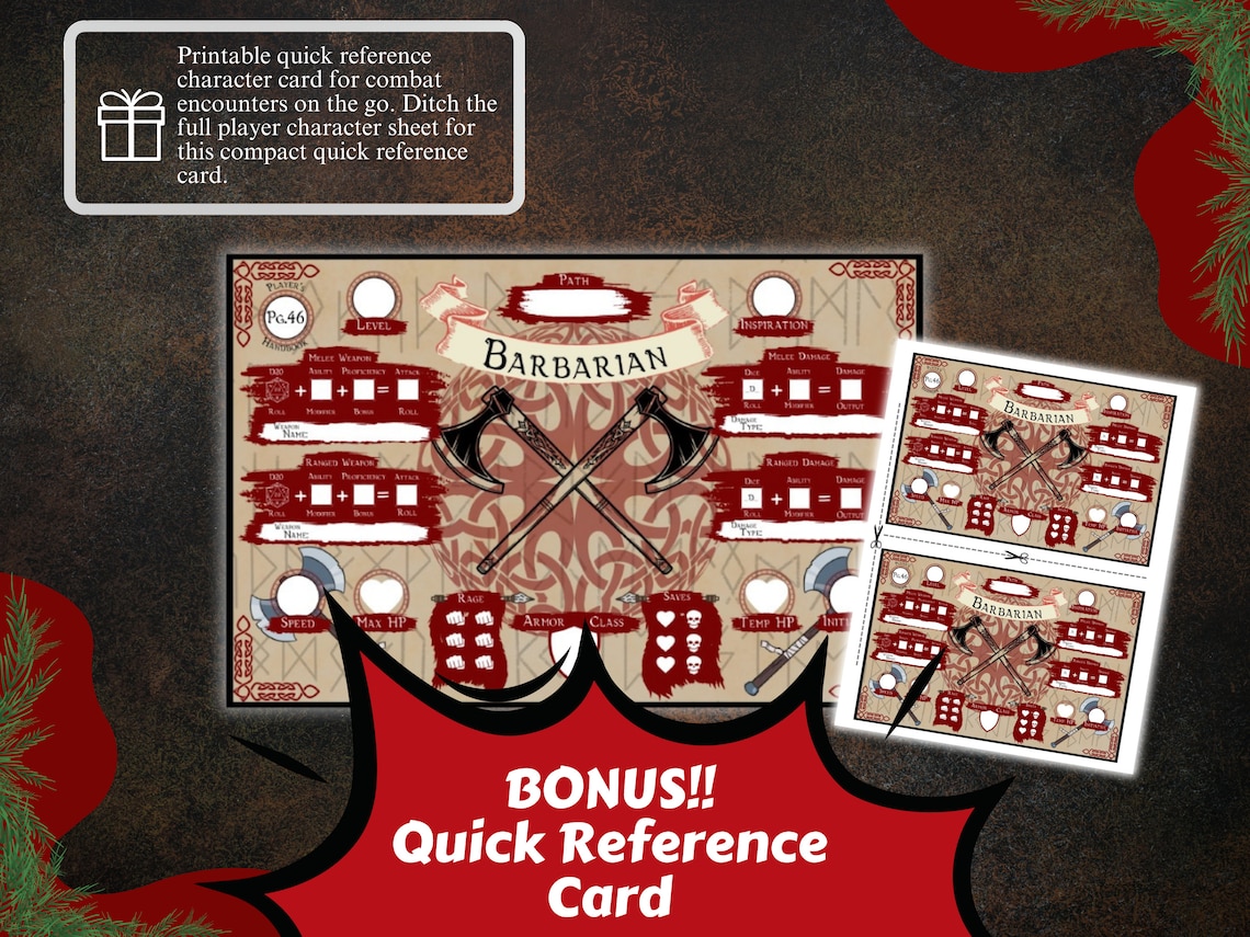 Dnd 5e Character Sheet D&D Character Sheet PDF Dungeons and Dragons 5th ...