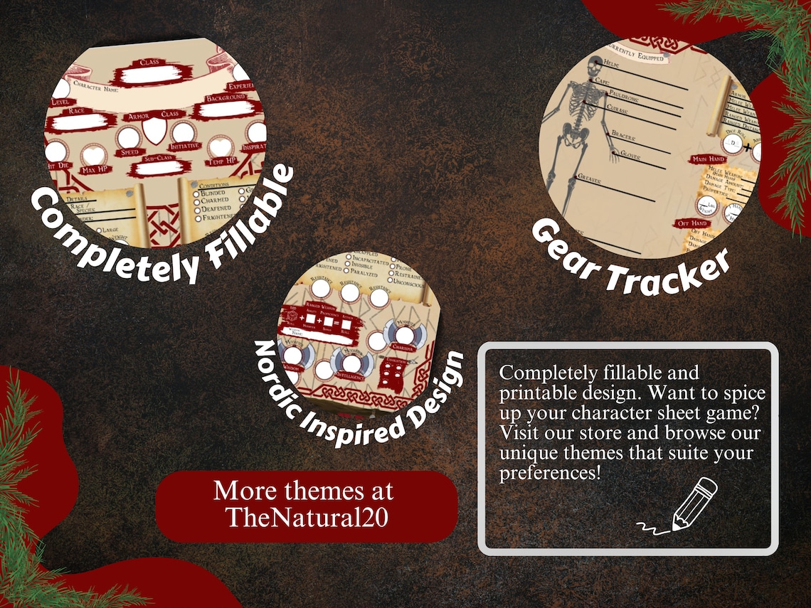 Dnd 5e Character Sheet D&D Character Sheet PDF Dungeons and Dragons 5th ...