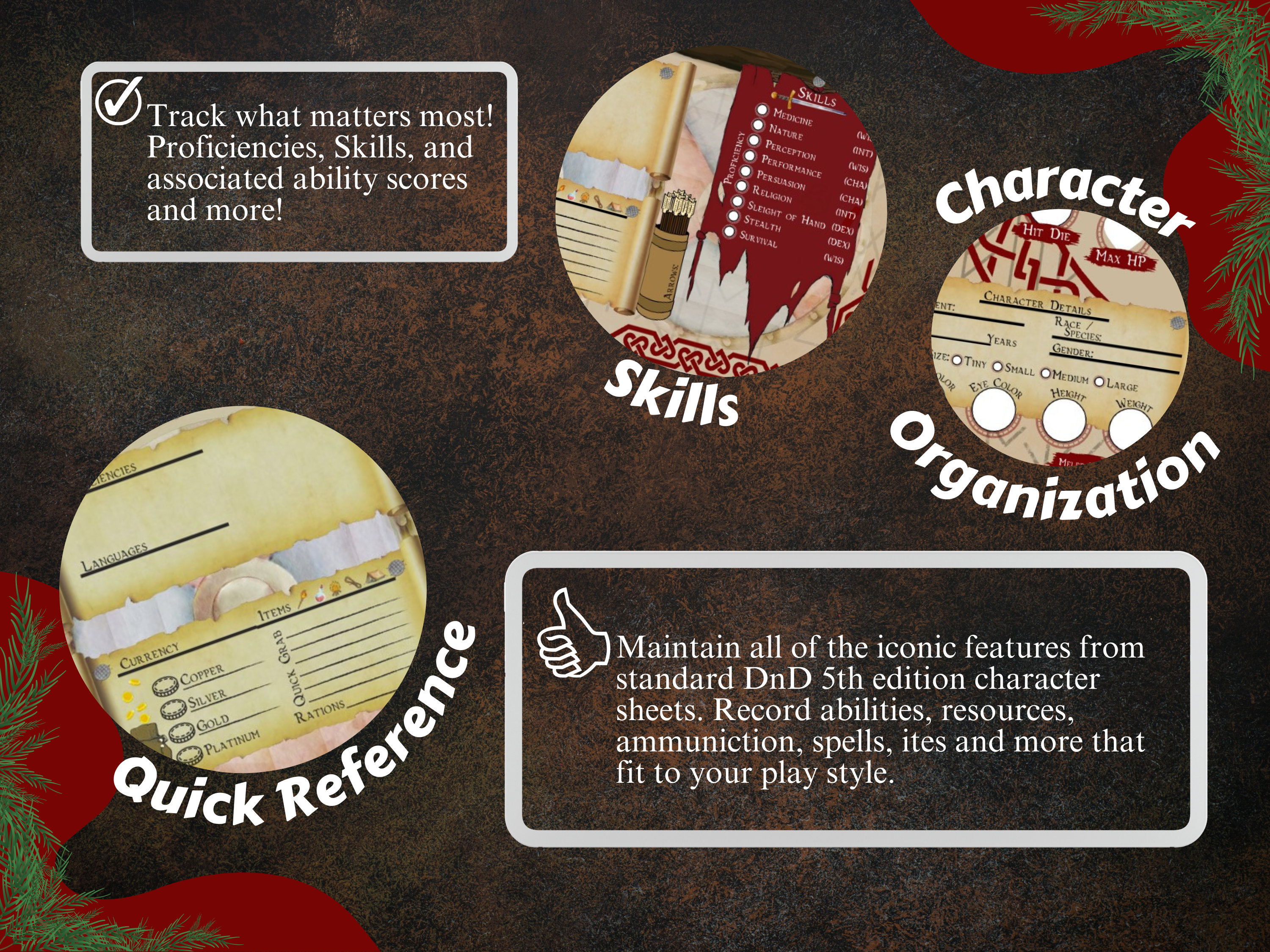 Dnd 5e Character Sheet D&D Character Sheet PDF Dungeons and Dragons 5th ...