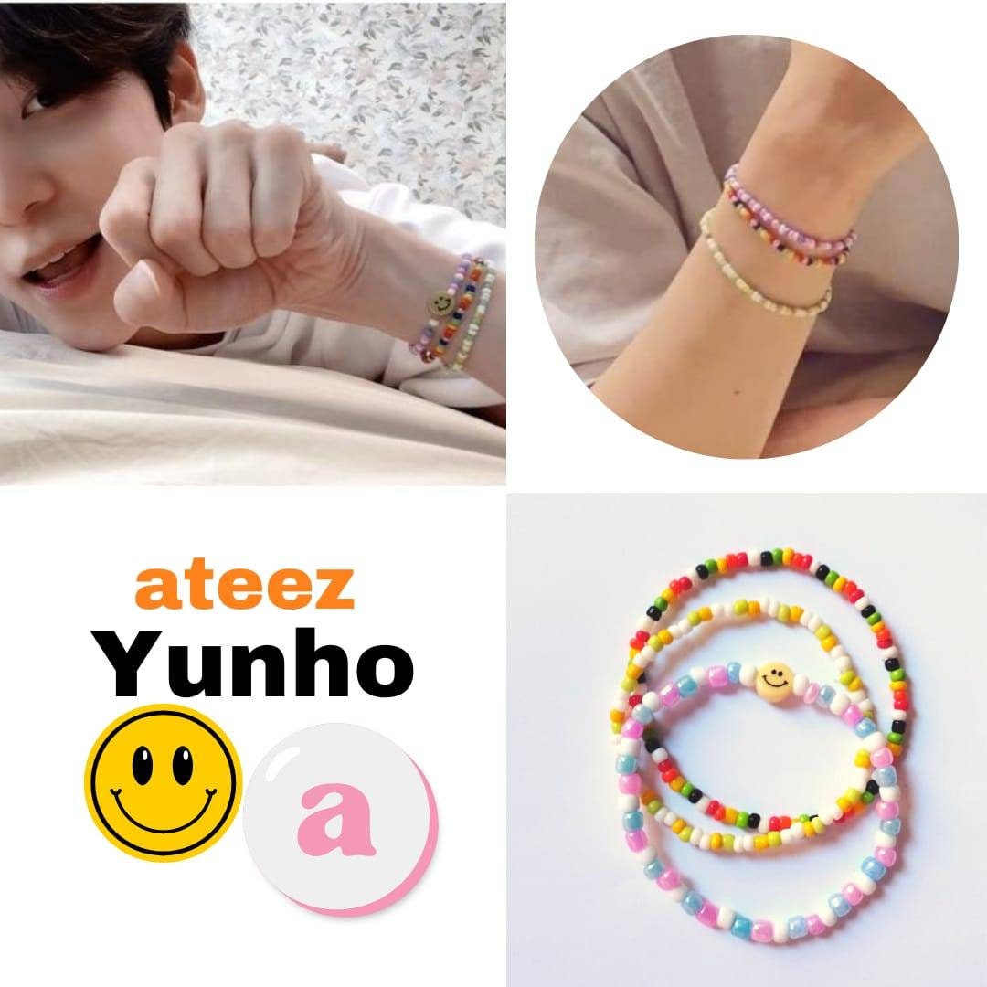 ATEEZ Yunho Bracelets / Atiny Fanmade / Kidcore Jewelry / Aesthetic ...