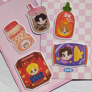 SVT Sticker Set / Cutie Snacks Sticker Collection / Fanmade Kit / Kpop ...