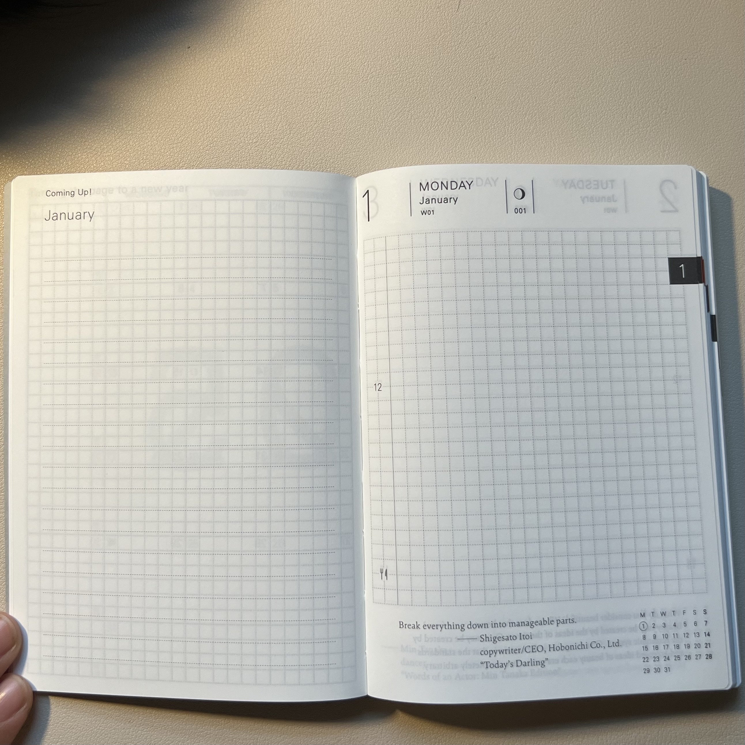 2024 Hobonichi English A6 Techo Planner Arts & Science Book [A6 Size ...