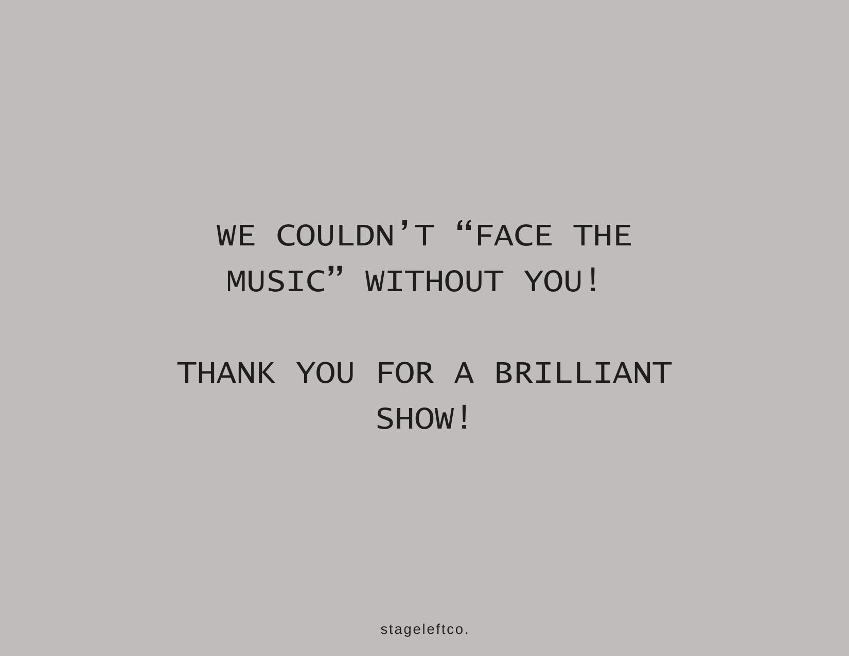 Music Director's Thank You Card - Etsy