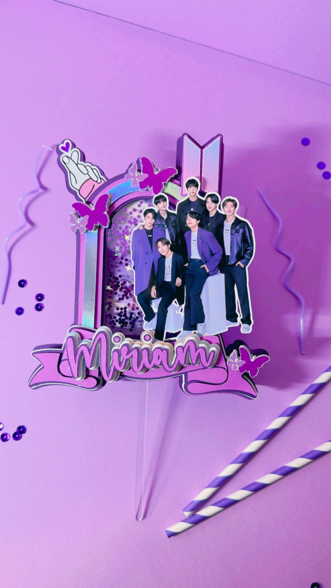 BTS Cake Topper BTS Army BTS Birthday Bts Cake Custom Bts - Etsy