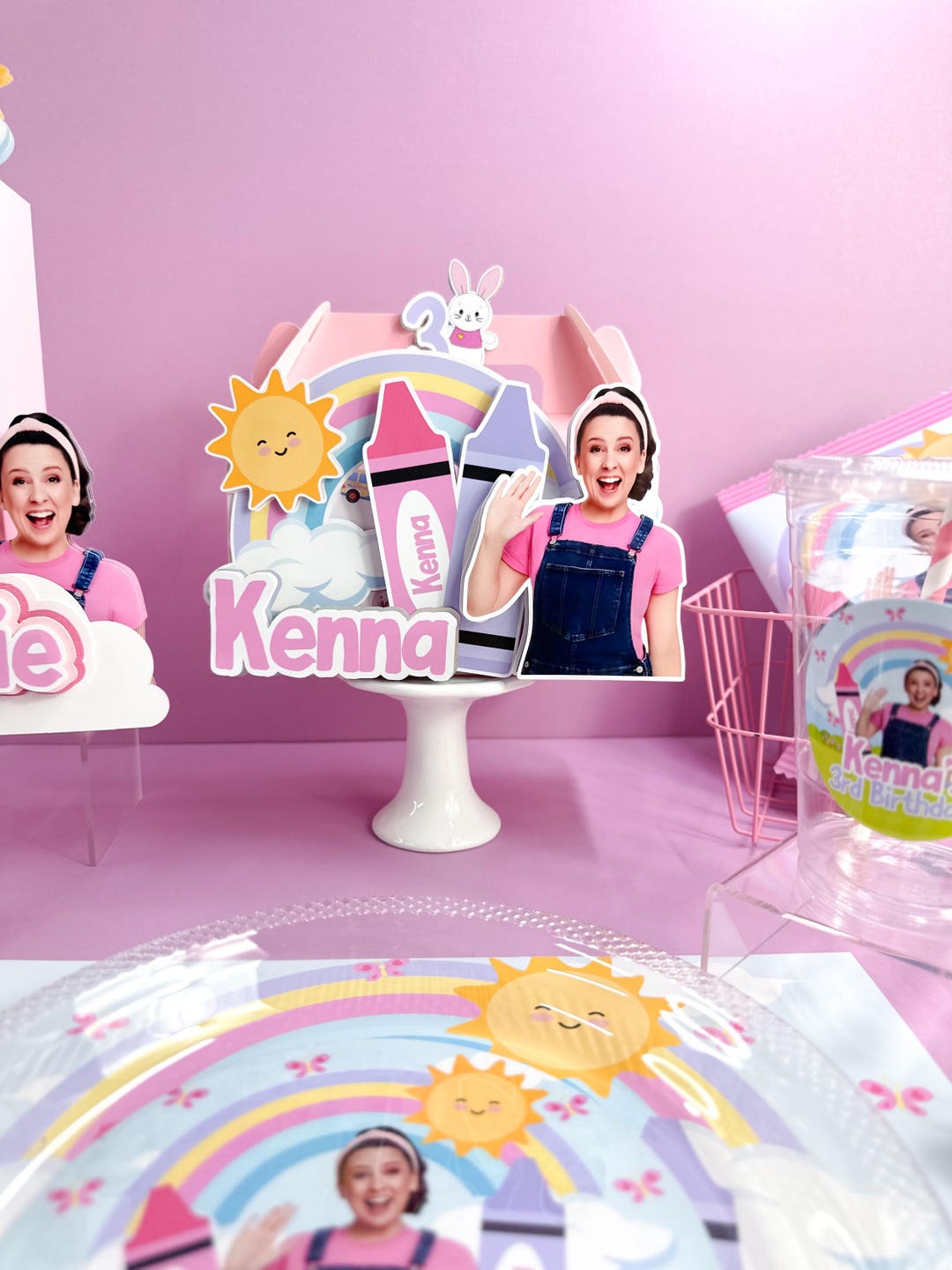 Ms Rachel Inspired Gable Boxes | Personalized Birthday Favor Boxes ...