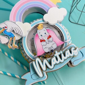 Dumbo Baby Shower Cake Topper: Elephant Party Decor - Etsy