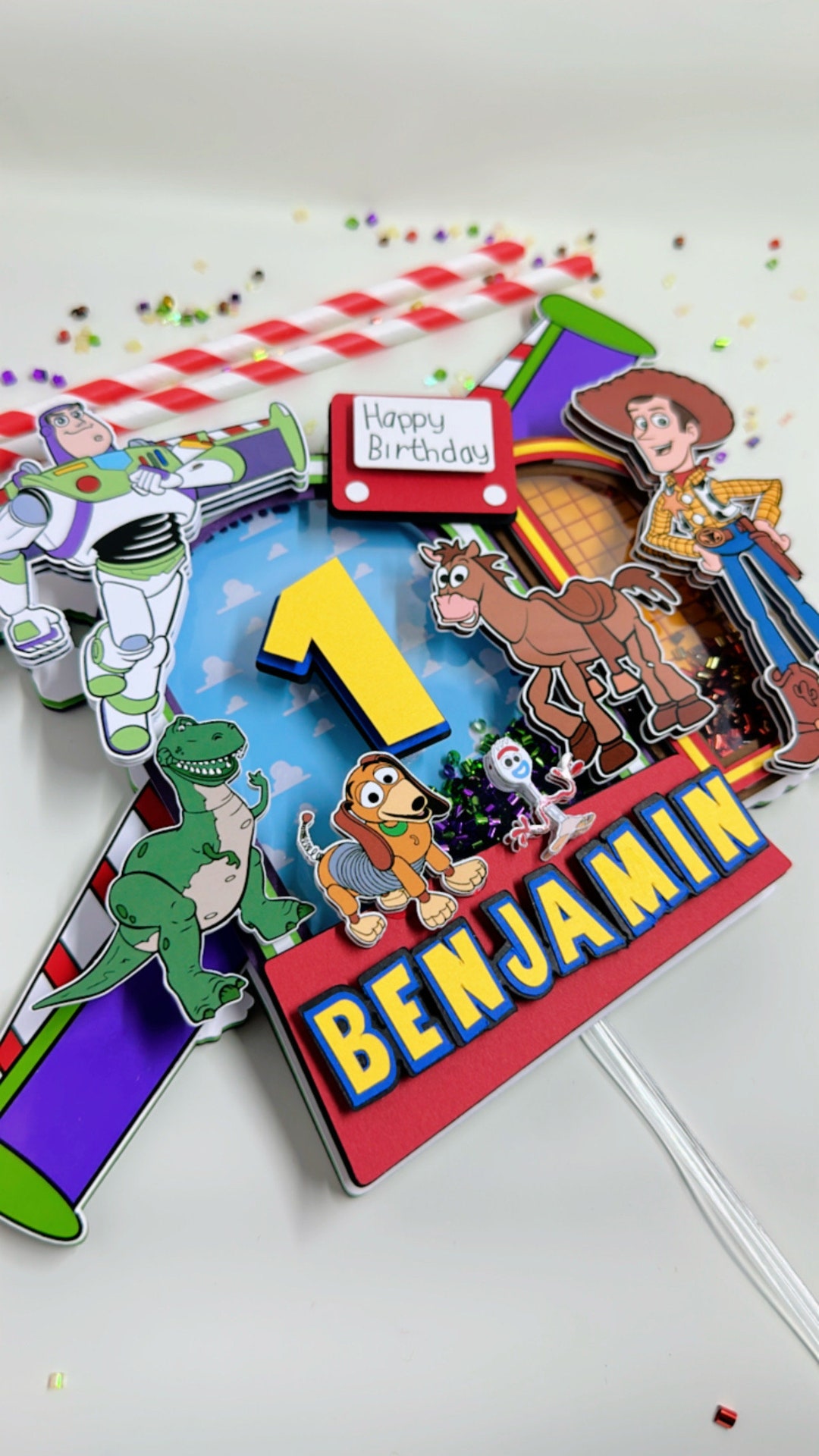 Toy Story Inspired Cake Topper | Space Cowboy Birthday Decoration ...