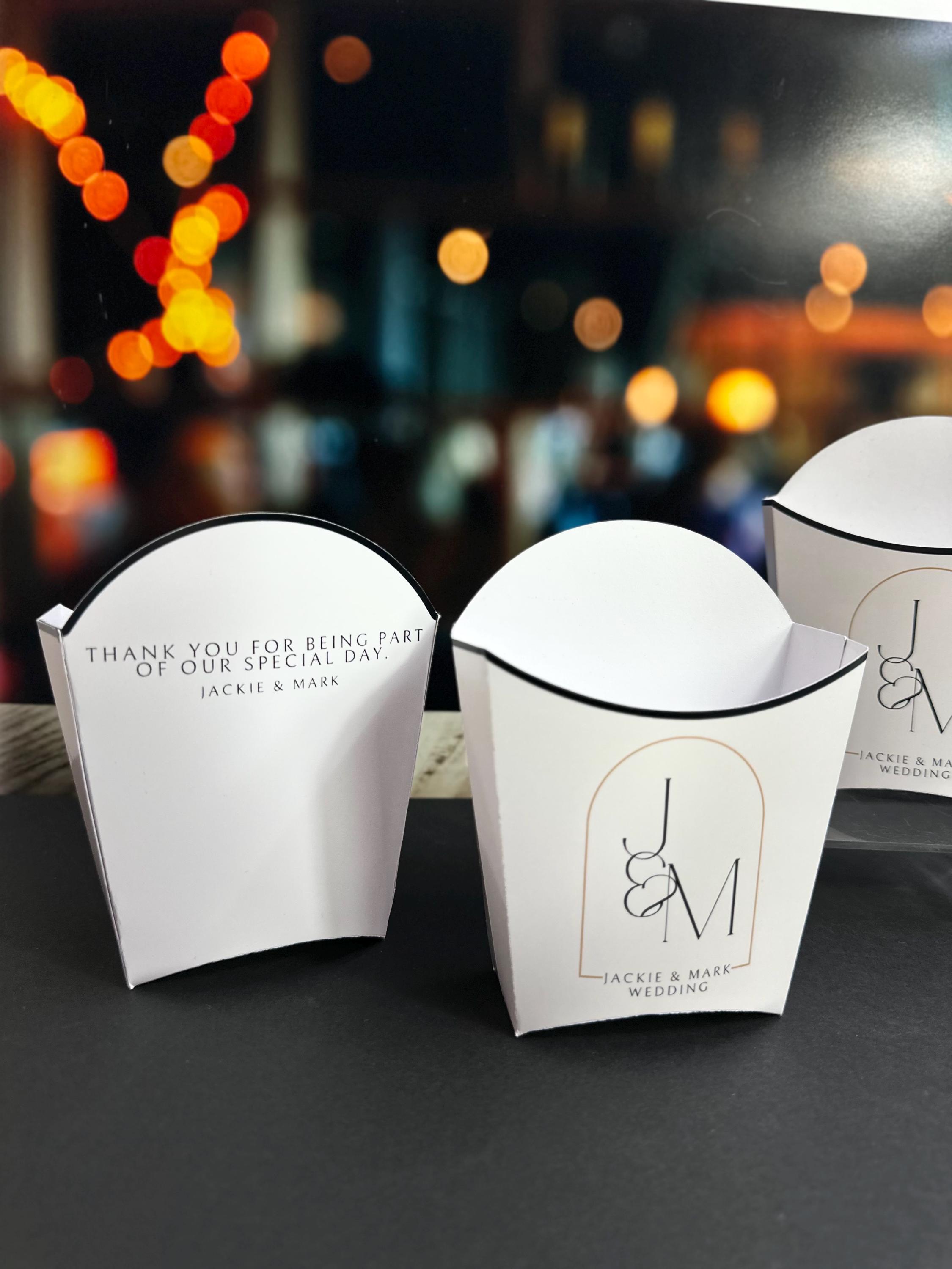 Personalized French Fry Boxes: Custom Party Favor Boxes, Birthday Table ...