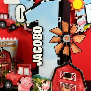 Farm 3D Number Animals 3D Letter Granja 3D Letra Granja Birthday Farm ...