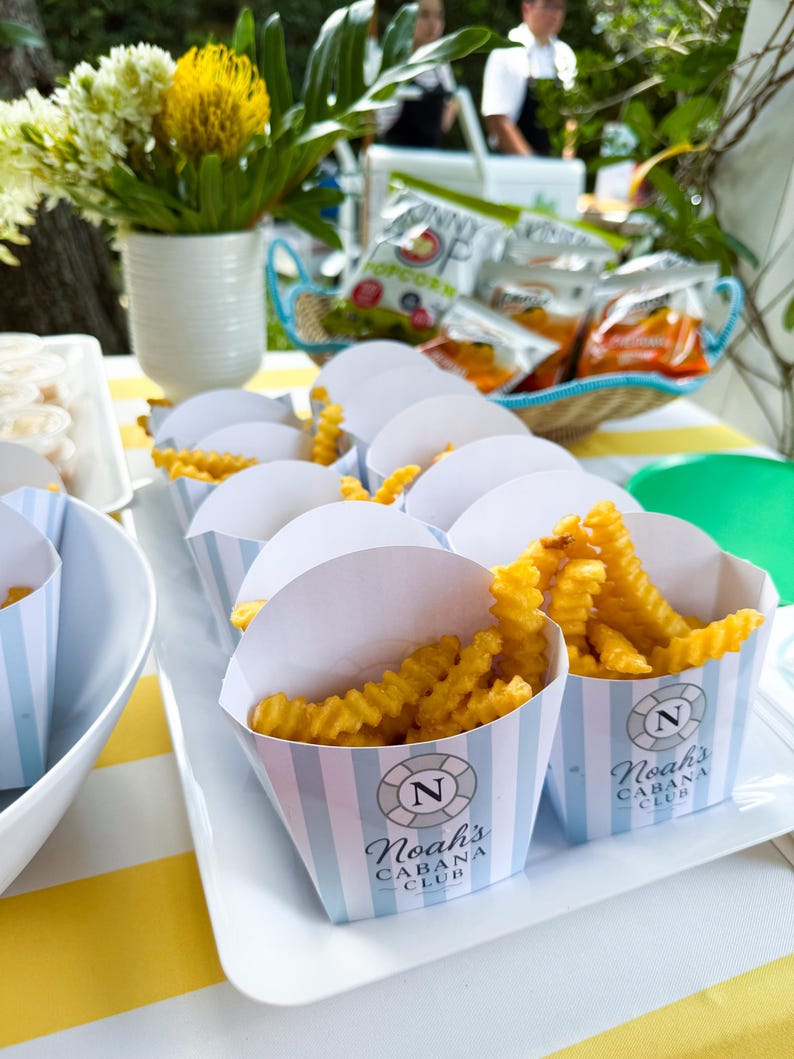Custom French Fry Box, Personalized Food Boxes for Parties, Wedding ...