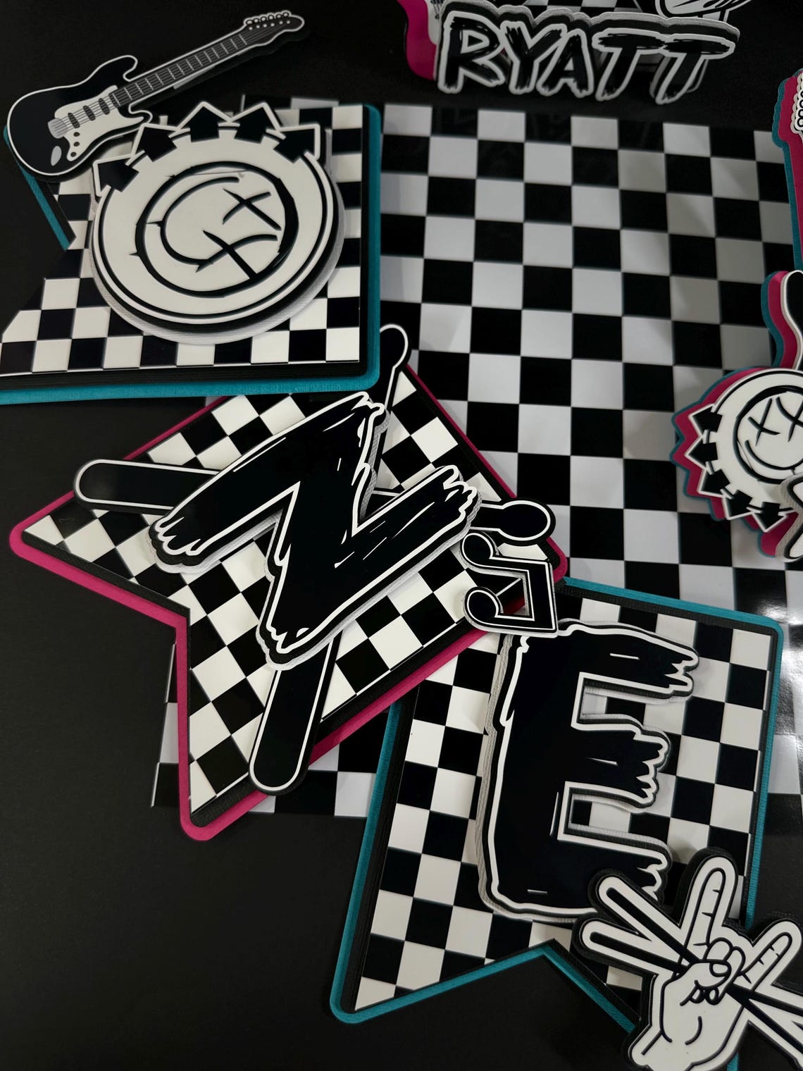 Rockstar Inspired High Chair Banner | Music Theme First Birthday ...