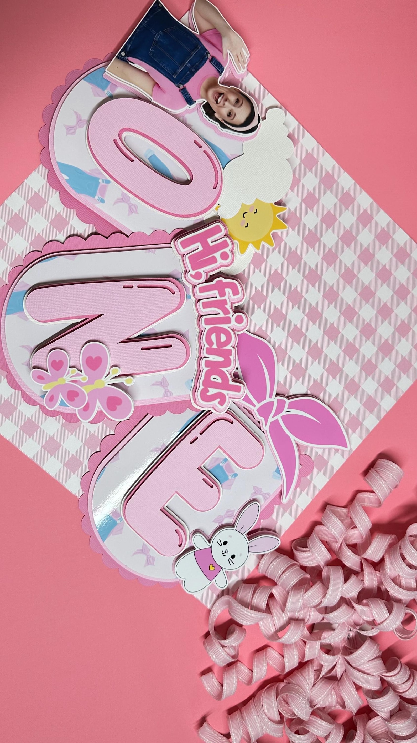 Ms Rachel Inspired First Birthday Banner | Custom High Chair Decoration ...