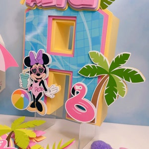 Pool Party 3D Letter, Minnie Mouse 3D Letter Pool Party, Minnie Mouse ...