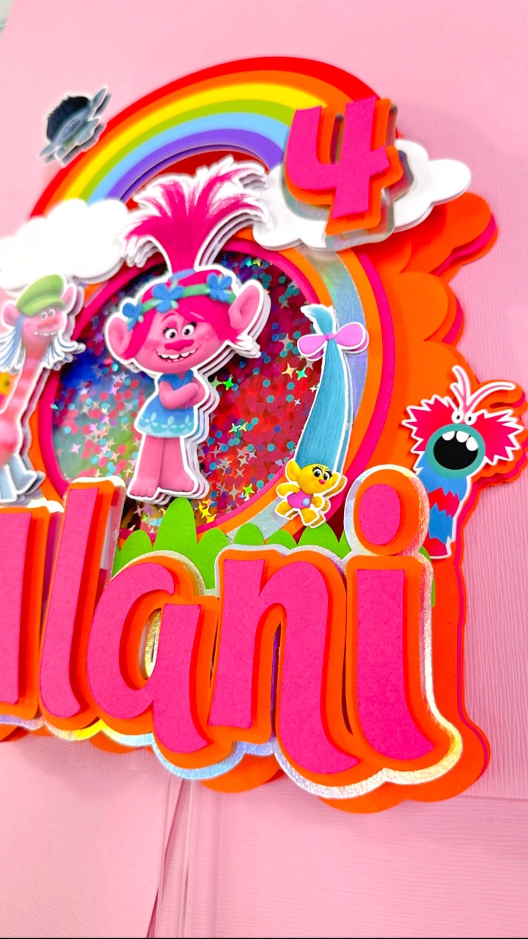 Trolls Cake Topper, Princess Poppy, Trolls Birthday, Princess Poppy ...