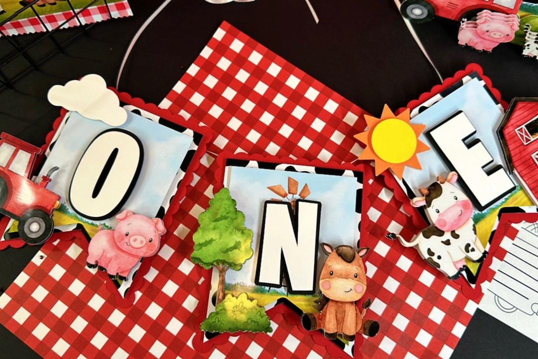 Cute Farm Animals Theme, Farm 1st Birthday, Barnyard Birthday ...
