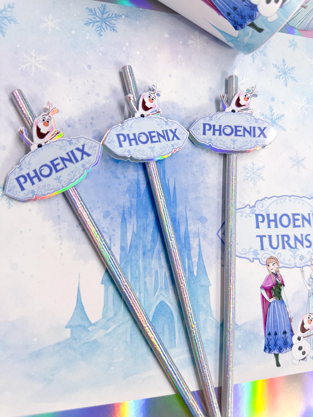 Custom 3D Paper Straws | Personalized Themed Party Straws | Handmade ...