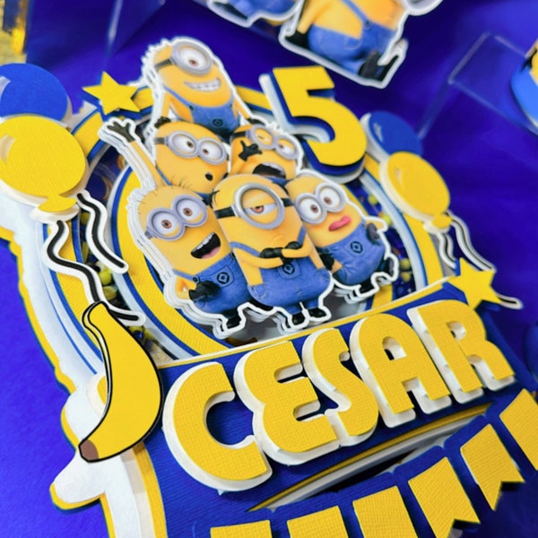 Minion Cake Topper - Etsy