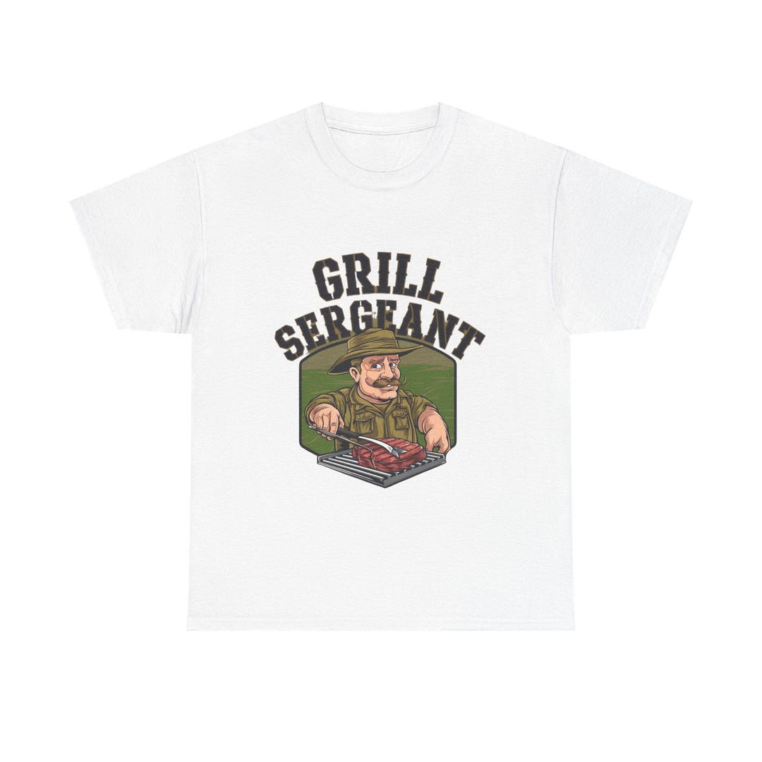 Grill Sergeant Tee | BBQ T-shirt, Men's Cooking Shirt, Father's Day ...