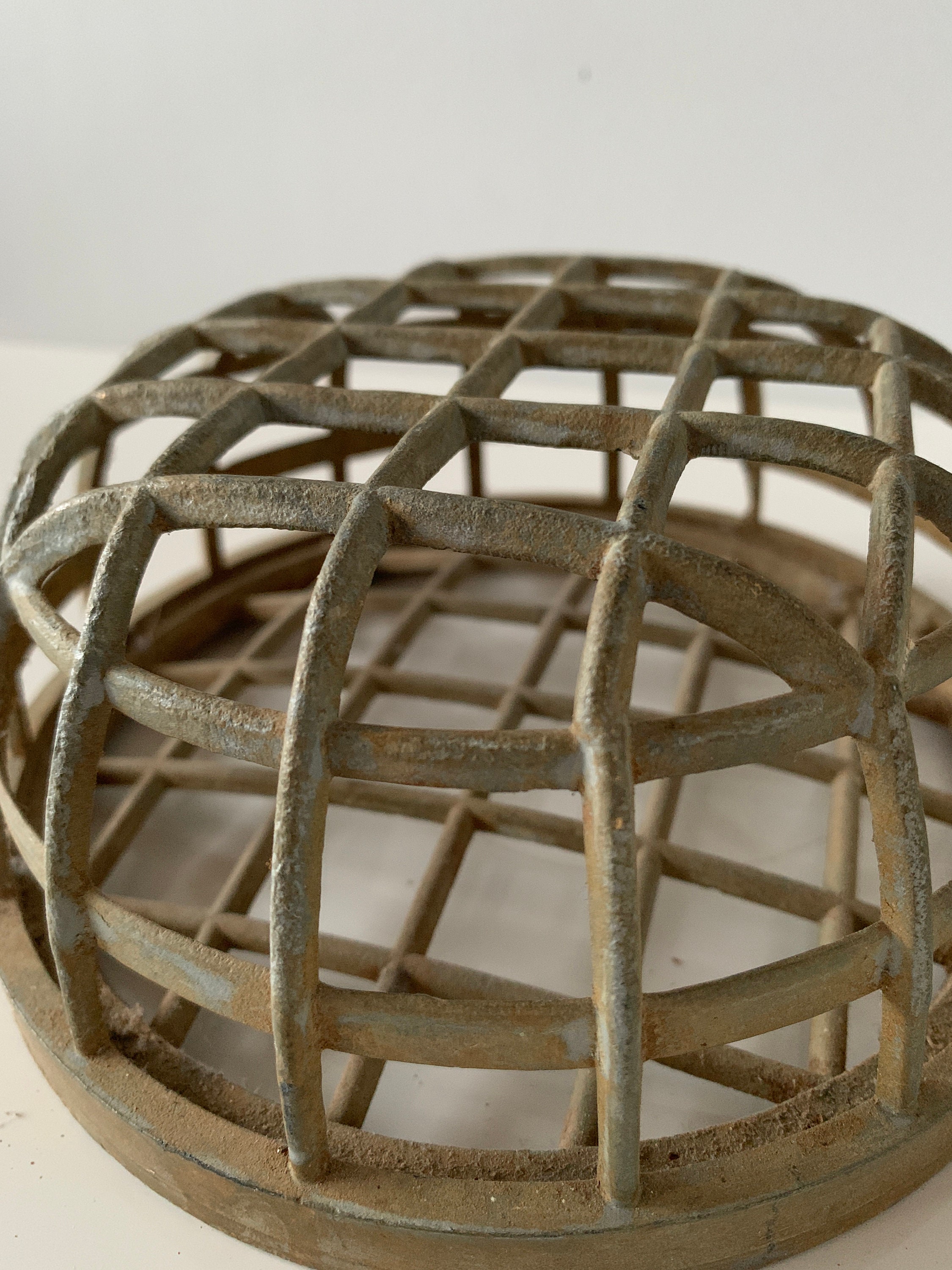 Vintage Very Large Metal Floral Frog, Floral Cage, Made in Oakland ...