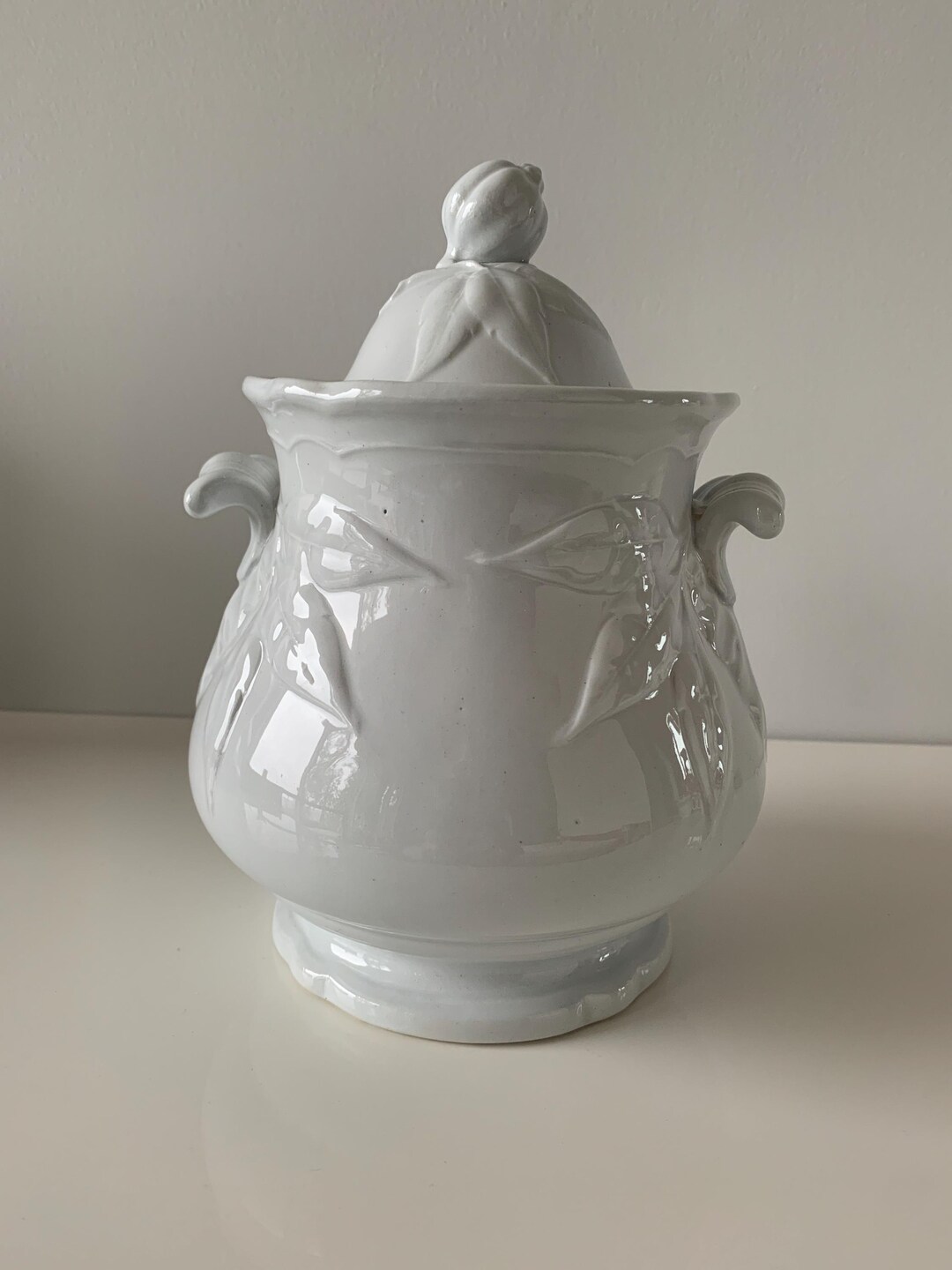 Rare Antique Victorian Stoneware Lidded Container/jar, 1800s, Country ...