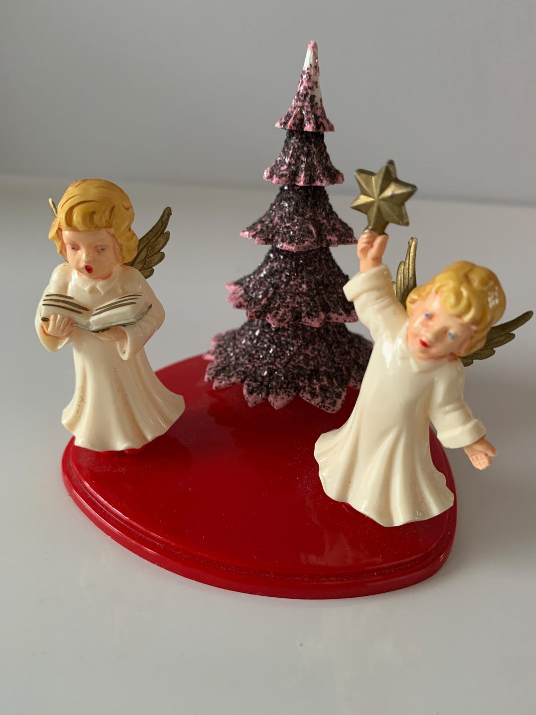 Rare Vintage Christmas West Germany Ges Gesch Plastic Celuloid Table ...
