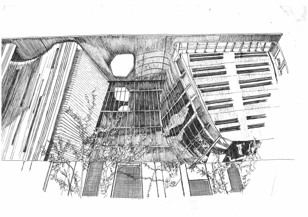 ALEXANDER FORBES SANDTON Hand Drawing - Etsy