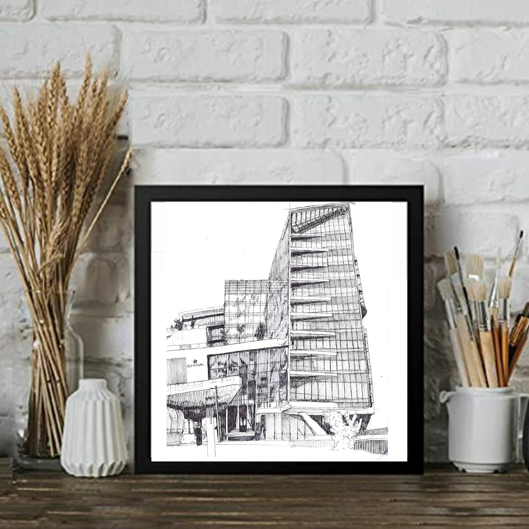 OLD MUTUAL SANDTON Hand Drawing - Etsy